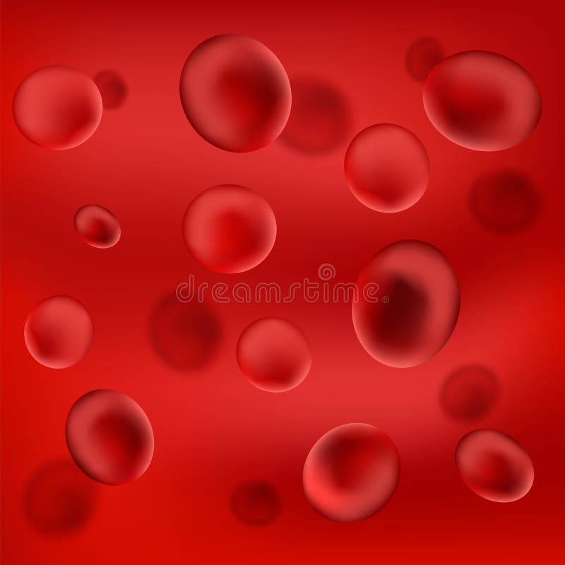Red Blood Cells. Bloods Types. Medical Background. Stock Vector ...