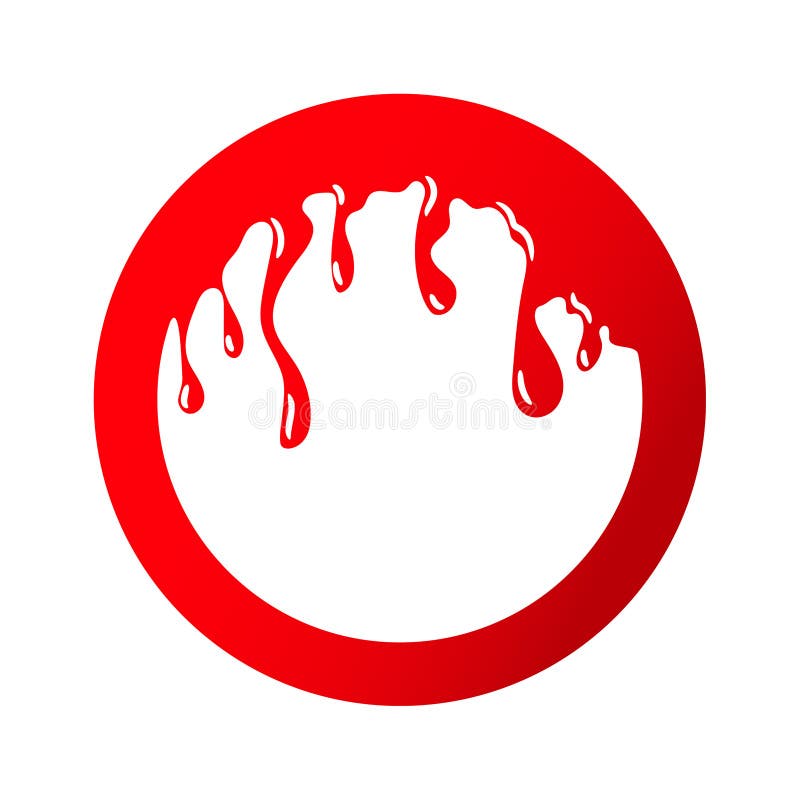 Vector Blood Droplet Circle Icon Stock Illustrations – 449 Vector Blood ...