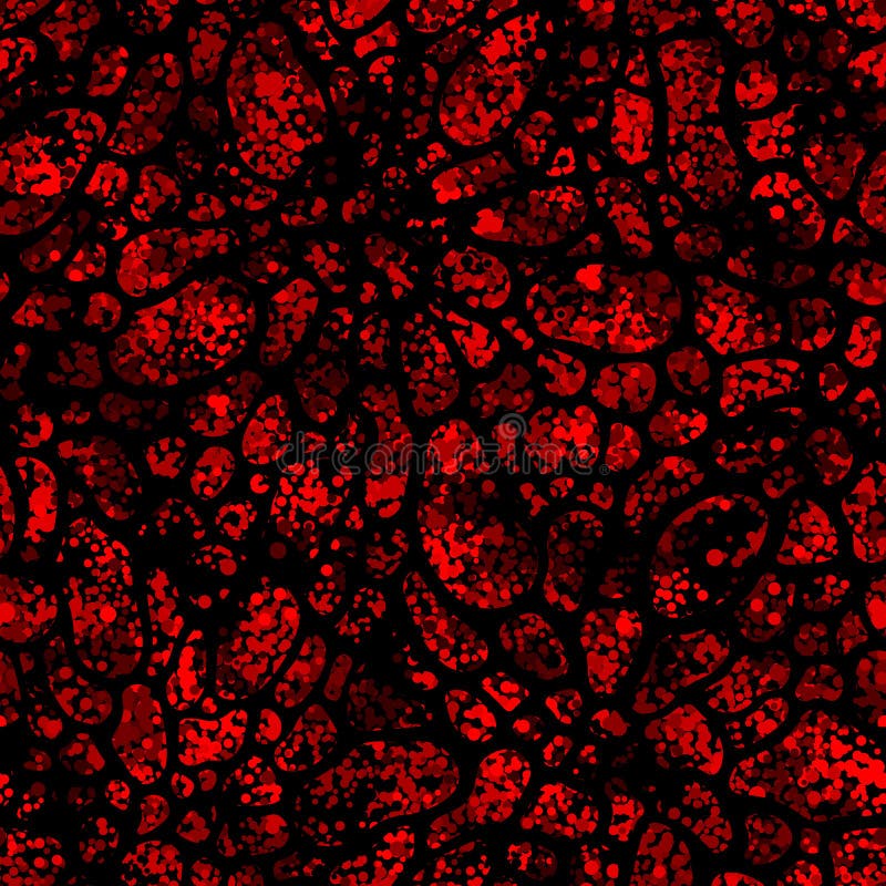 Red Blood Boil Adrenaline. Vector Illustration Seamless Pattern ...