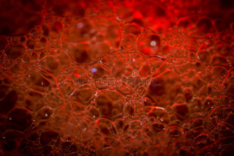 Red blood bubbles stock photo. Image of blood, view - 202461040