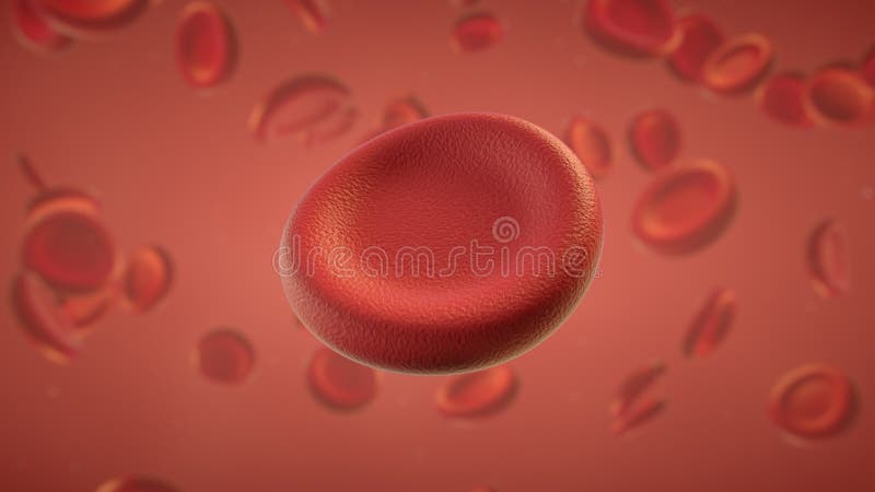 Red Blood Cell 3D Render Illustration Stock Illustration - Illustration ...