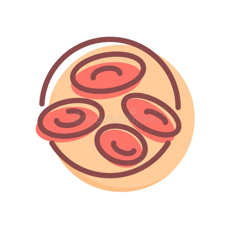 Red Blood Cell Icon stock vector. Illustration of biological - 184499097