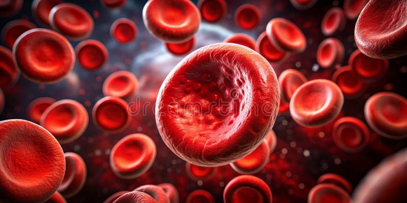 Microscopic View of Red Blood Cells 3D Render, Close-Up, Flowing ... Microscopic View of Red Blood Cells 3D Render, Close-Up, Flowing ...