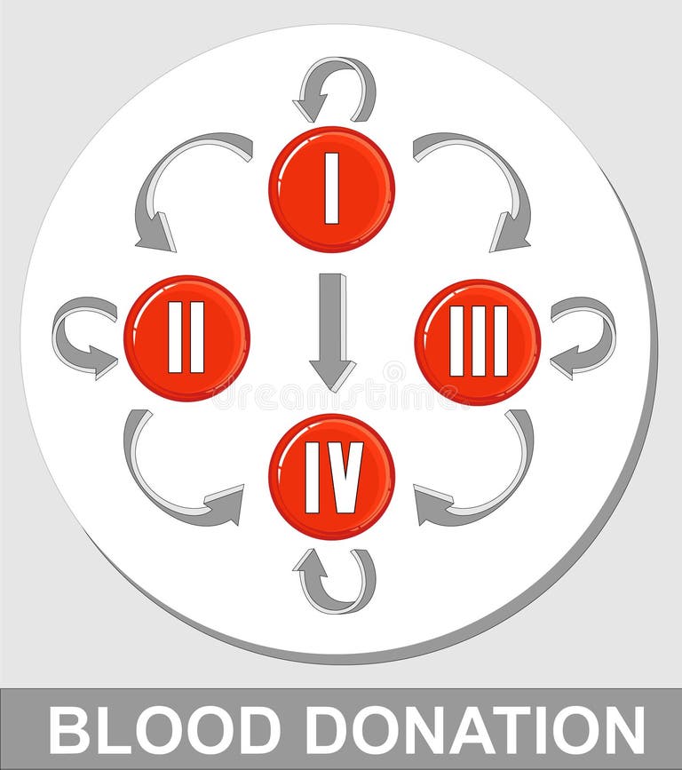 Blood Types Compatibility Chart Stock Illustrations – 18 Blood Types ...