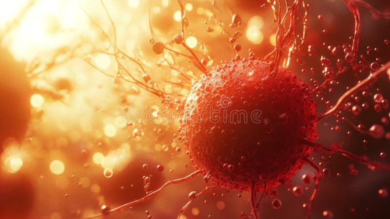 Red Blood Cell Microscopic View Detailed 3D Rendering Stock ...