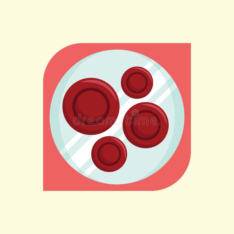 Red Blood Cell Type. Vector Illustration Decorative Design Stock Vector ...