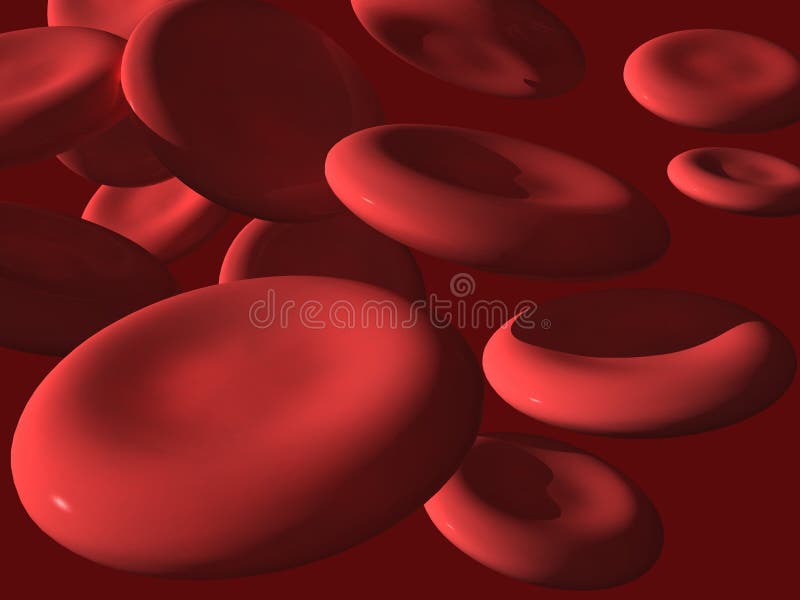 Red Blood Cells 3D Illustratio Stock Illustration - Illustration of ...