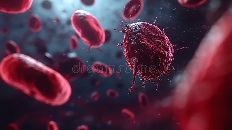 Red Blood Cells are Being Destroyed. Generative AI Stock Illustration ...