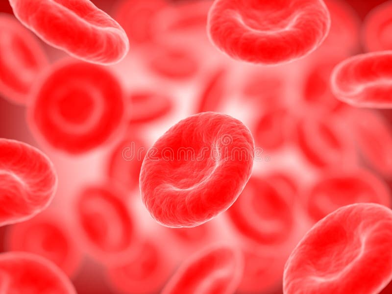 Red Blood Cells 3d Illustration Stock Illustration - Illustration of ...