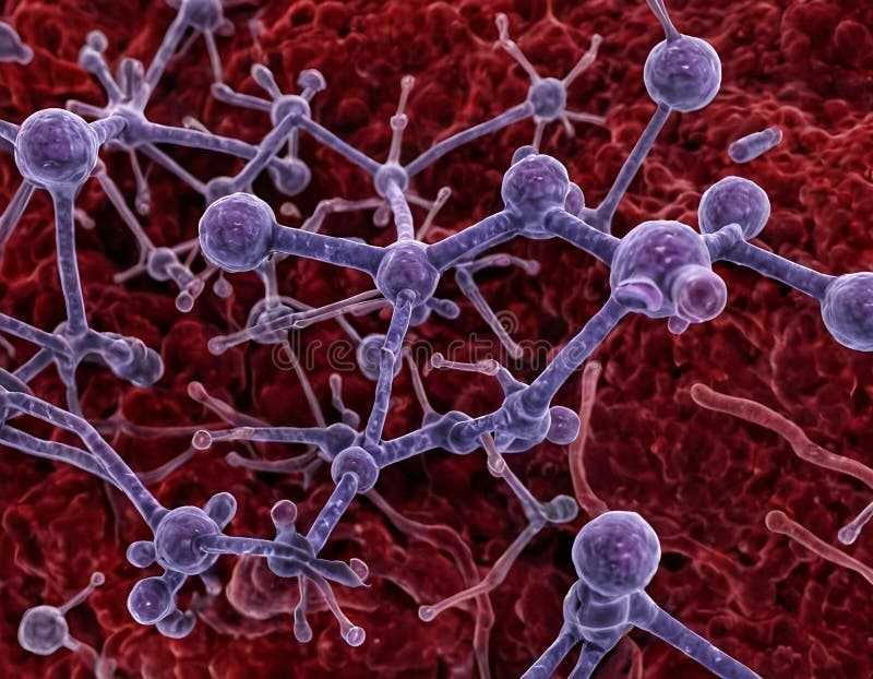 Red Blood Cells, 3D Red Cell Molecules Stock Illustration ...