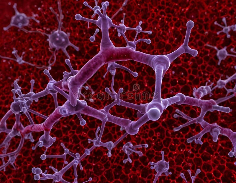 Red Blood Cells, 3D Red Cell Molecules Stock Illustration ...