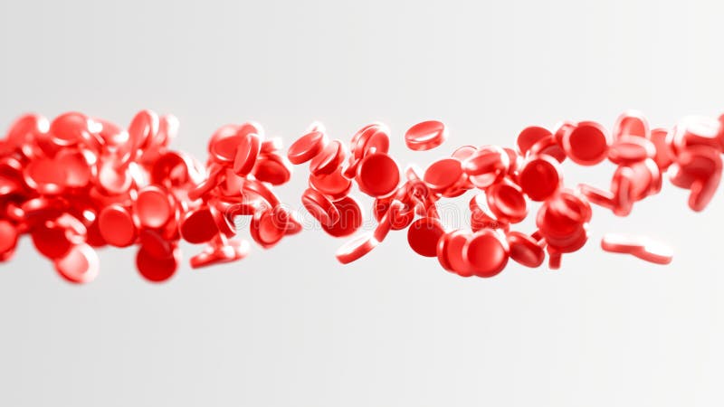 Red Blood Cells High Resolution 3d Image Stock Illustration ...