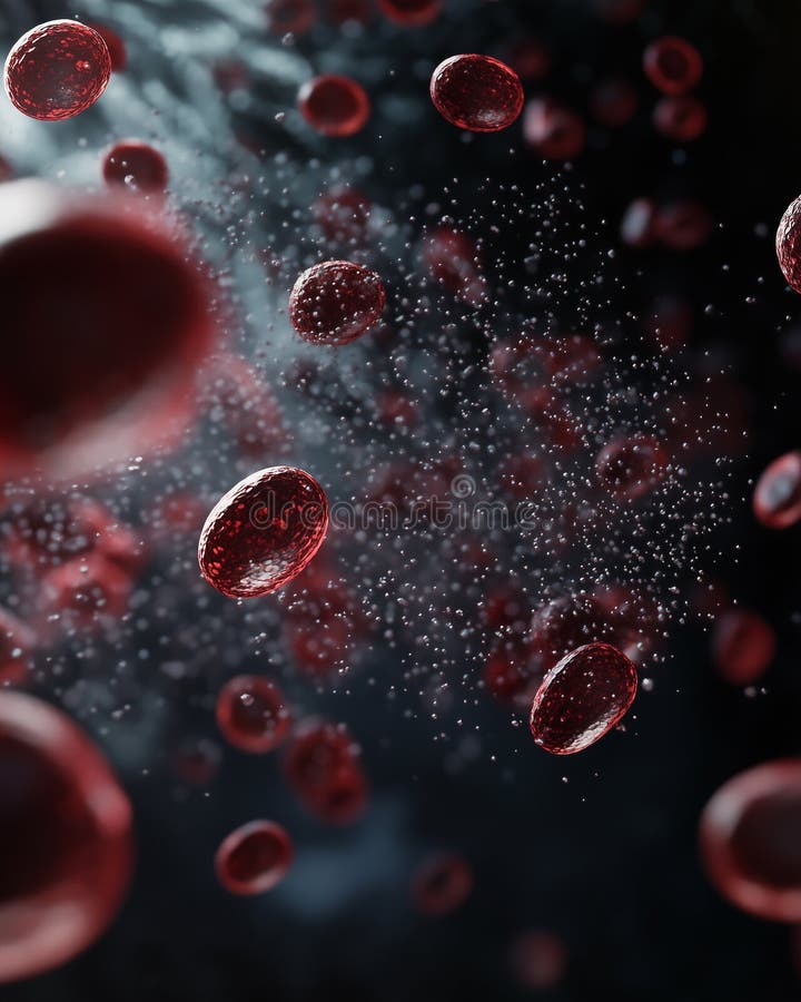 Dynamic Visualization of Immune Response Showcasing Red Blood Cells ...