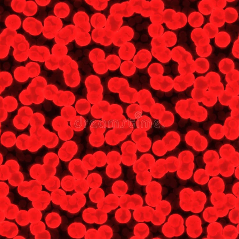 Red Blood Cells Pattern Seamless Stock Illustration - Illustration of ...