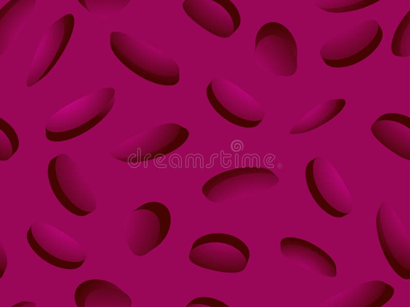 Red Blood Cells Seamless Pattern. Blood Clot Under the Microscope ...