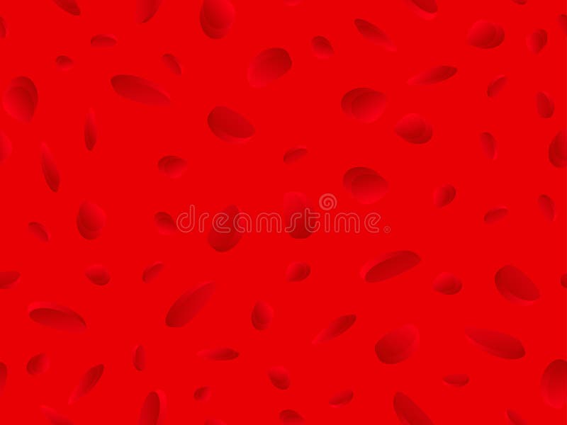Red Blood Cells Seamless Pattern. Blood Clot Under the Microscope ...