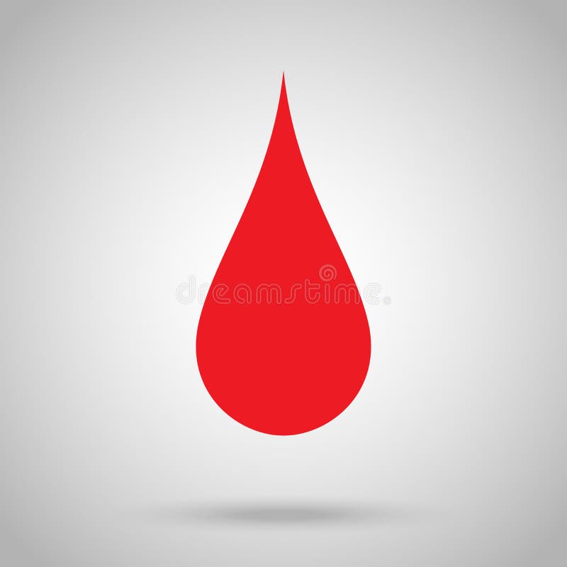 Red Blood Drop Icon Illustration. EPS 10. Stock Illustration ...