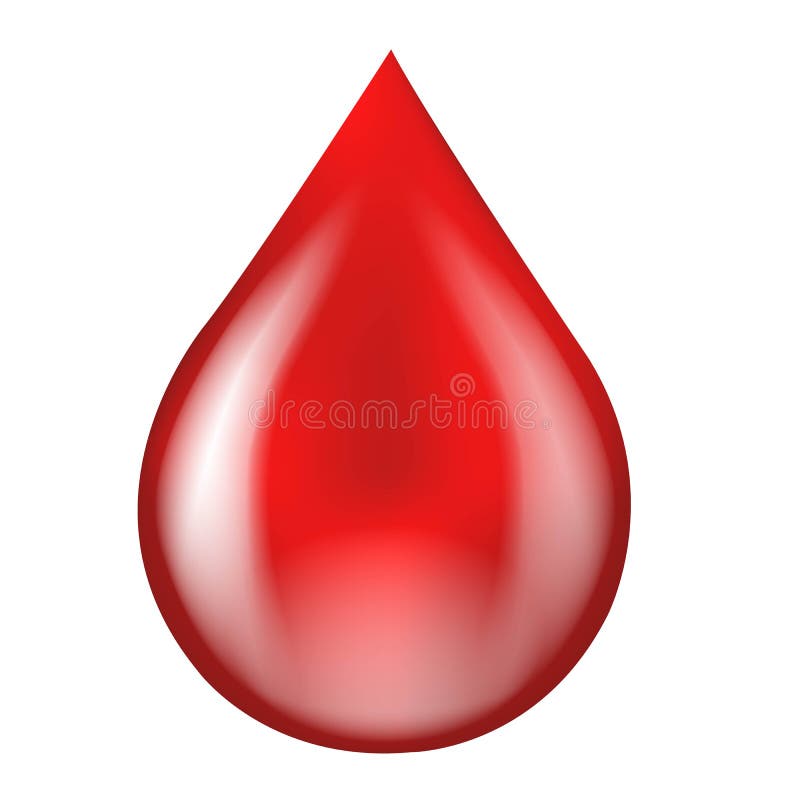 Red Blood Drop Icon Isolated Stock Vector - Illustration of human ...