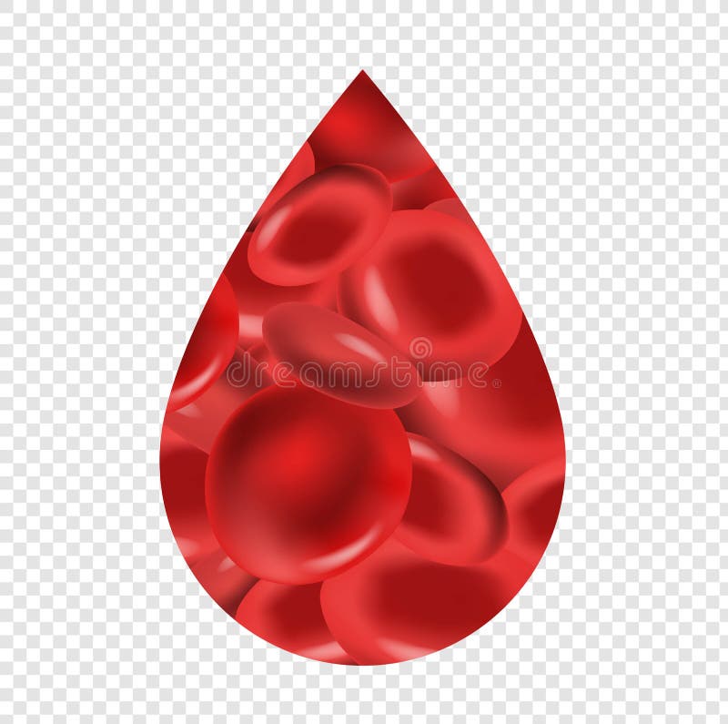 Red Blood Drop Icon Isolated Transparent Background Stock Vector ...
