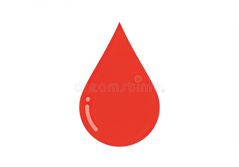 Red Blood Drop Icon Symbol for Donation Test or Medical Stock ...