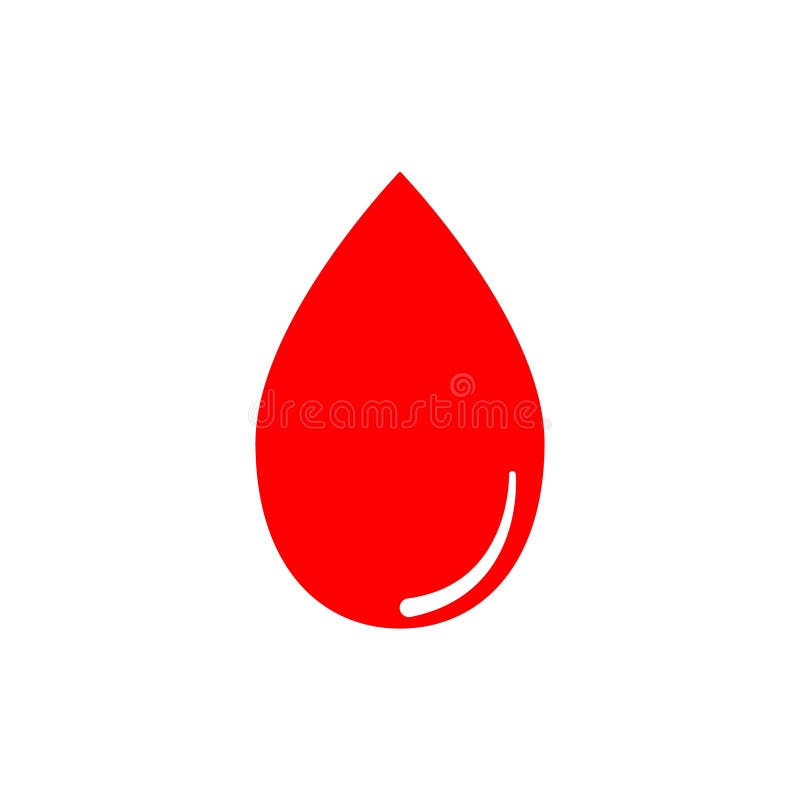 Red Blood Drop Vector Graphic Design Illustration Stock Vector ...