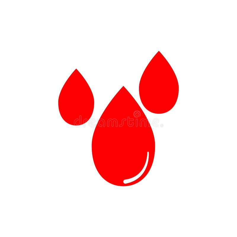 Red Blood Drop Vector Graphic Design Illustration Stock Vector ...