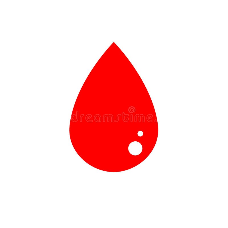 Red Blood Drop - Vector Icon Stock Vector - Illustration of blood ...