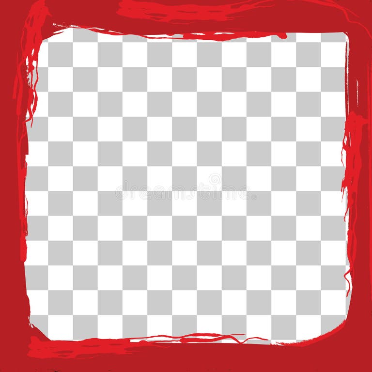 Red Blood Frame Template Halloween Event. Stock Vector - Illustration ...