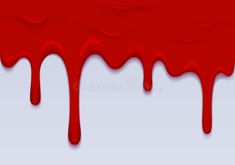Red Blood Illustration. Vector Border Dripping Blood Stock Vector ...