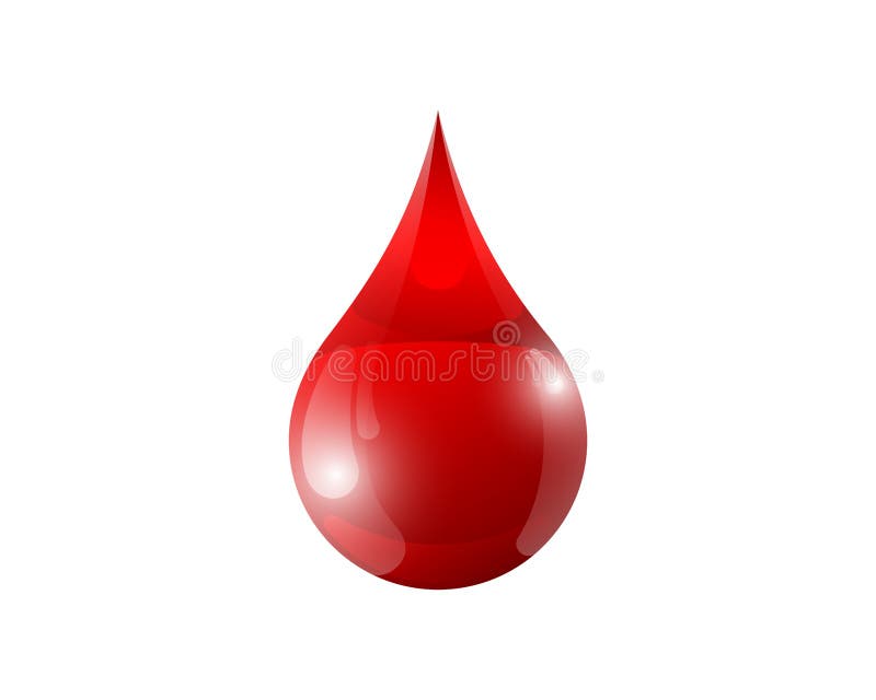 Red Blood Liquid 3d Drop Isolated Vector Illustration Stock Vector ...