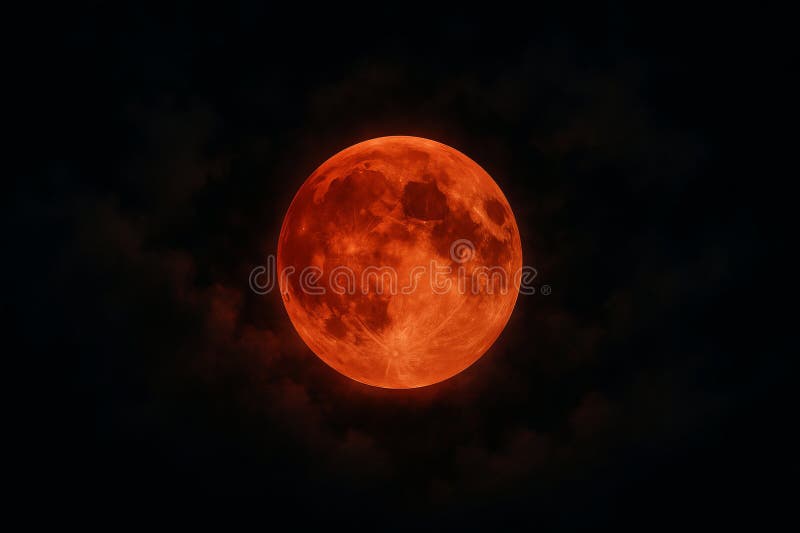 Majestic Blood Moon Glowing Night Sky Clouds Stock Photos - Free & Royalty-Free Stock Photos ...
