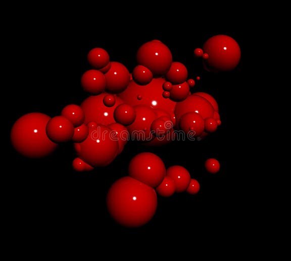 Red blood particles stock illustration. Illustration of structure - 1274461
