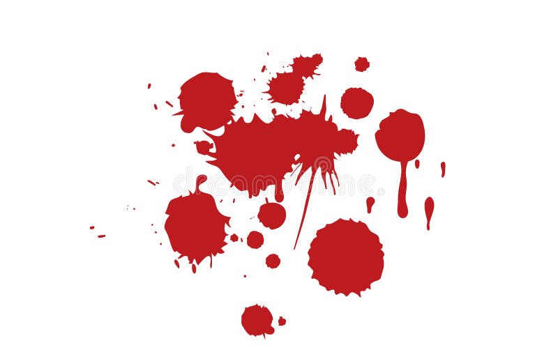 Red Color Splash on White Background. Illustration Concept Stock ...