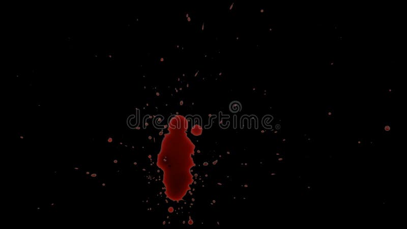 Red Blood Splatter Splash Isolated Alpha Channel Stock Illustration ...