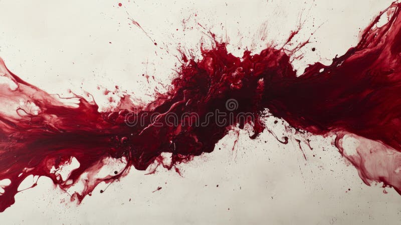 Red Blood Splatter on White Background Stock Illustration ...
