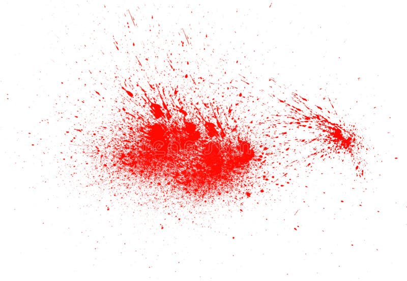 Red Blood Spread on Whithe Background Isolated Stock Illustration ...