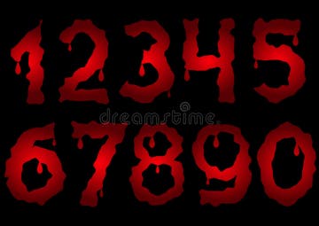 Bloody Numbers Stock Illustrations – 72 Bloody Numbers Stock ...