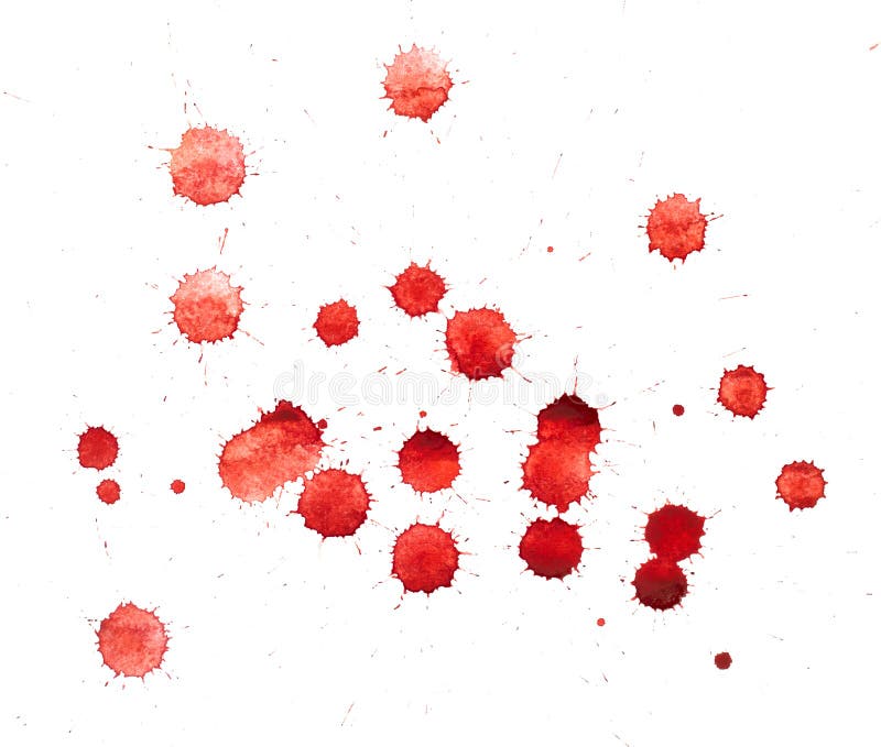 Red blots stock image. Image of element, aquarelle, effect - 25852627