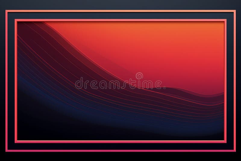 A Red and Blue Abstract Background with a Black Frame Stock ...