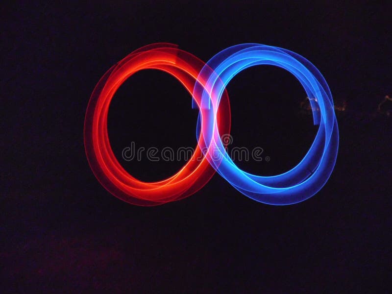 Red and Blue Abstract Lights Stock Photo - Image of shower, background ...