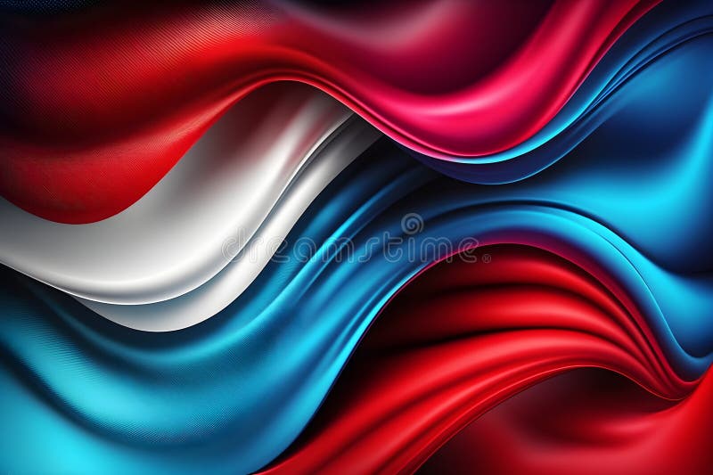 Red and Blue Abstract Waving Background Stock Illustration ...