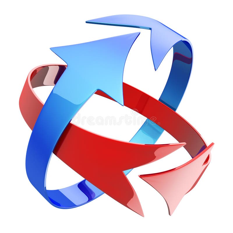 Blue arrows stock vector. Illustration of move, motion - 30042020