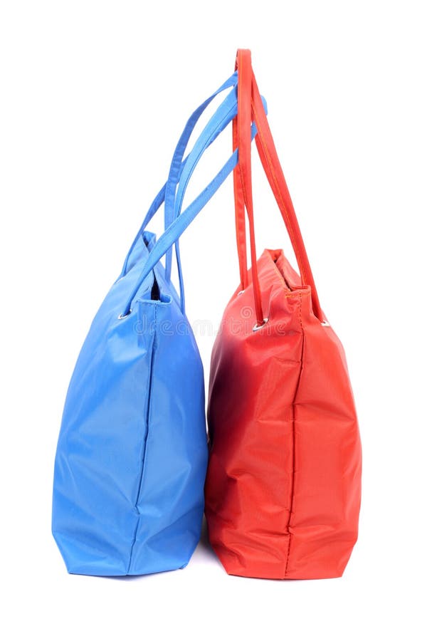 Pink and blue bags stock photo. Image of orange, handbag - 36113606