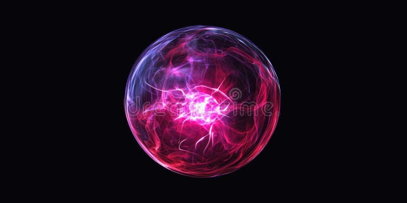 Red and Blue Ball of Light stock photo. Image of cosmic - 377171848