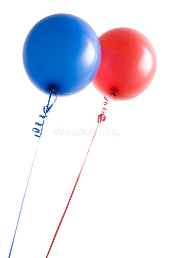 Red And Blue Balloons Picture. Image: 6222776