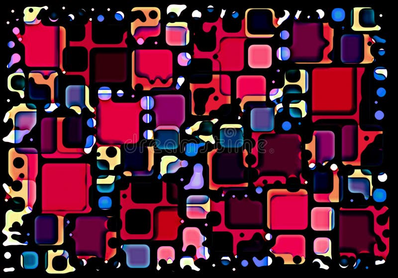 Red and blue blocks stock illustration. Illustration of abstract - 79846417