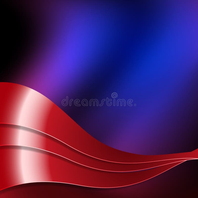 Red and Blue Wavy Design. Vector Illustration Eps 10. Stock Vector ...