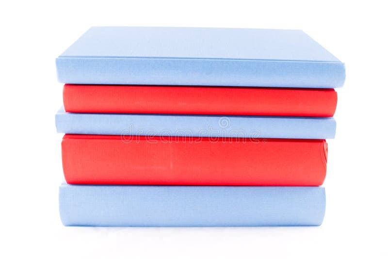 Red and blue books stock photo. Image of literature, literary - 4028414