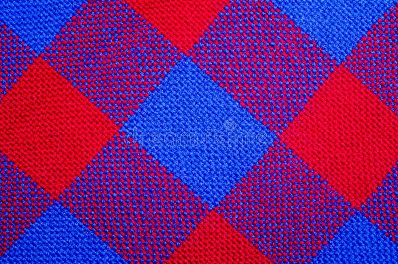 Red and Blue Cage Clothes Background Stock Image - Image of grid, copy ...