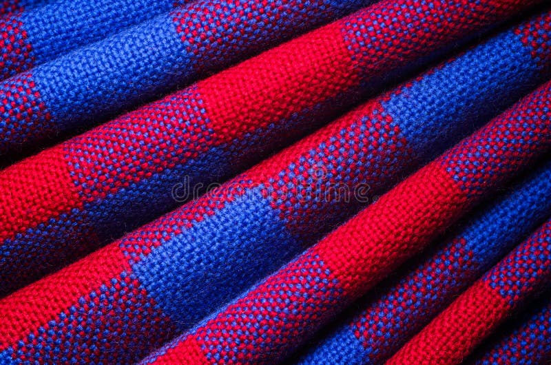 Red and Blue Cage Clothes Background Stock Photo - Image of craft ...